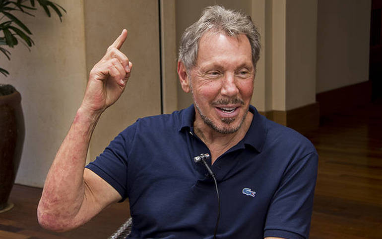 Larry Ellison, who once struggled even to pay the electricity bills ...