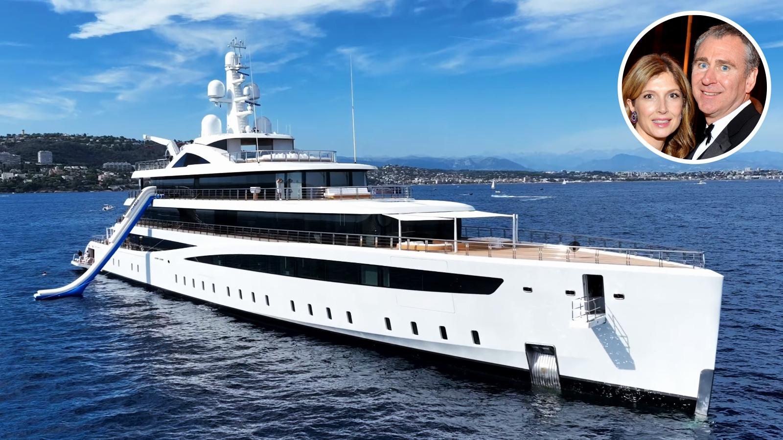 Because his 308-foot-long superyacht won't fit at his mansion, hedge ...