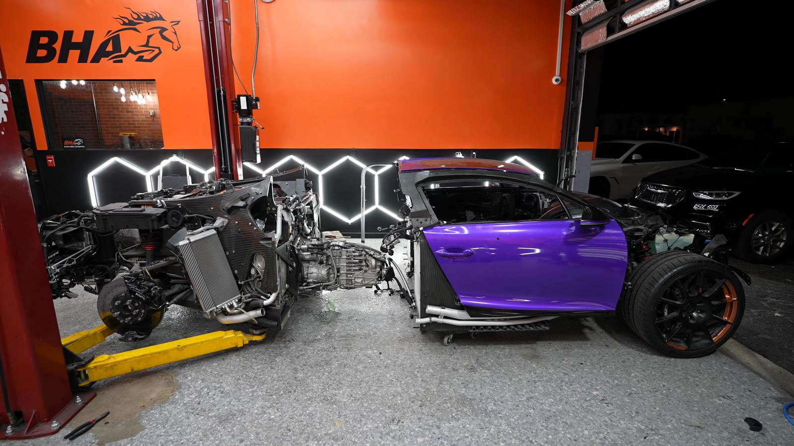 When Bugatti said only two shops worldwide could split the chassis of ...